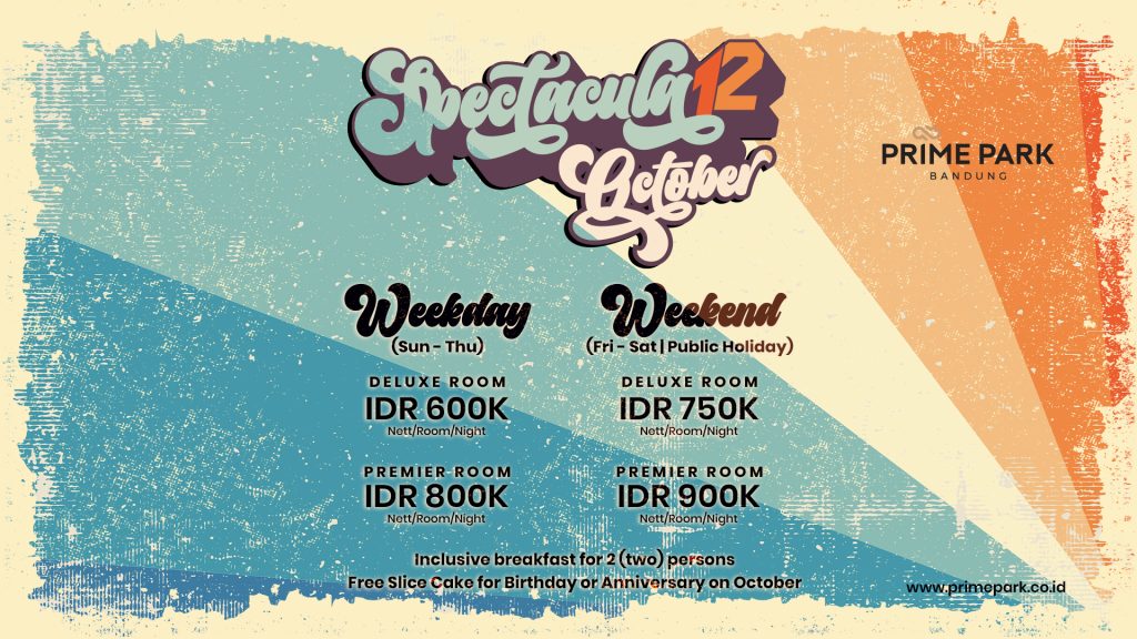 Promo October 2024 - PRIME PARK Hotel Bandung
